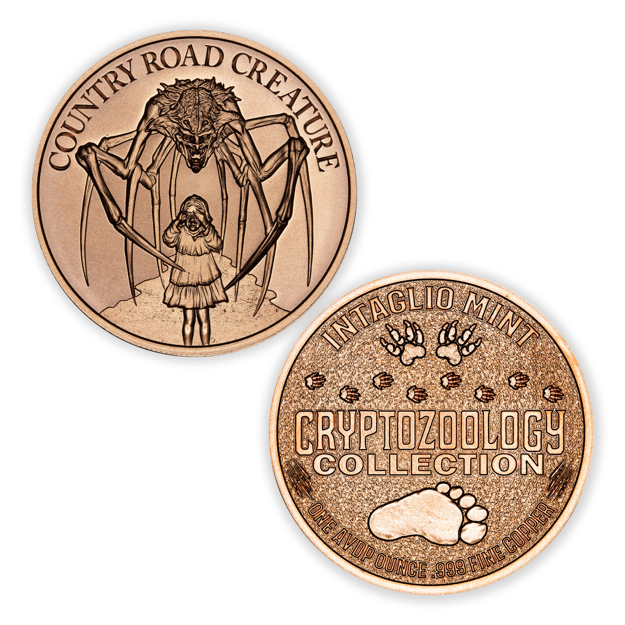 CRYPTOZOOLOGY - COUNTRY ROAD CREATURE | Intaglio Copper
