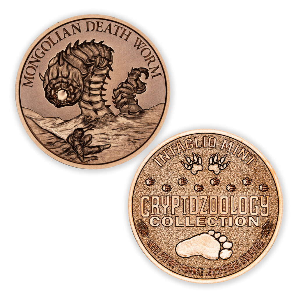 CRYPTOZOOLOGY - MONGOLIAN DEATH WORM | Intaglio Copper