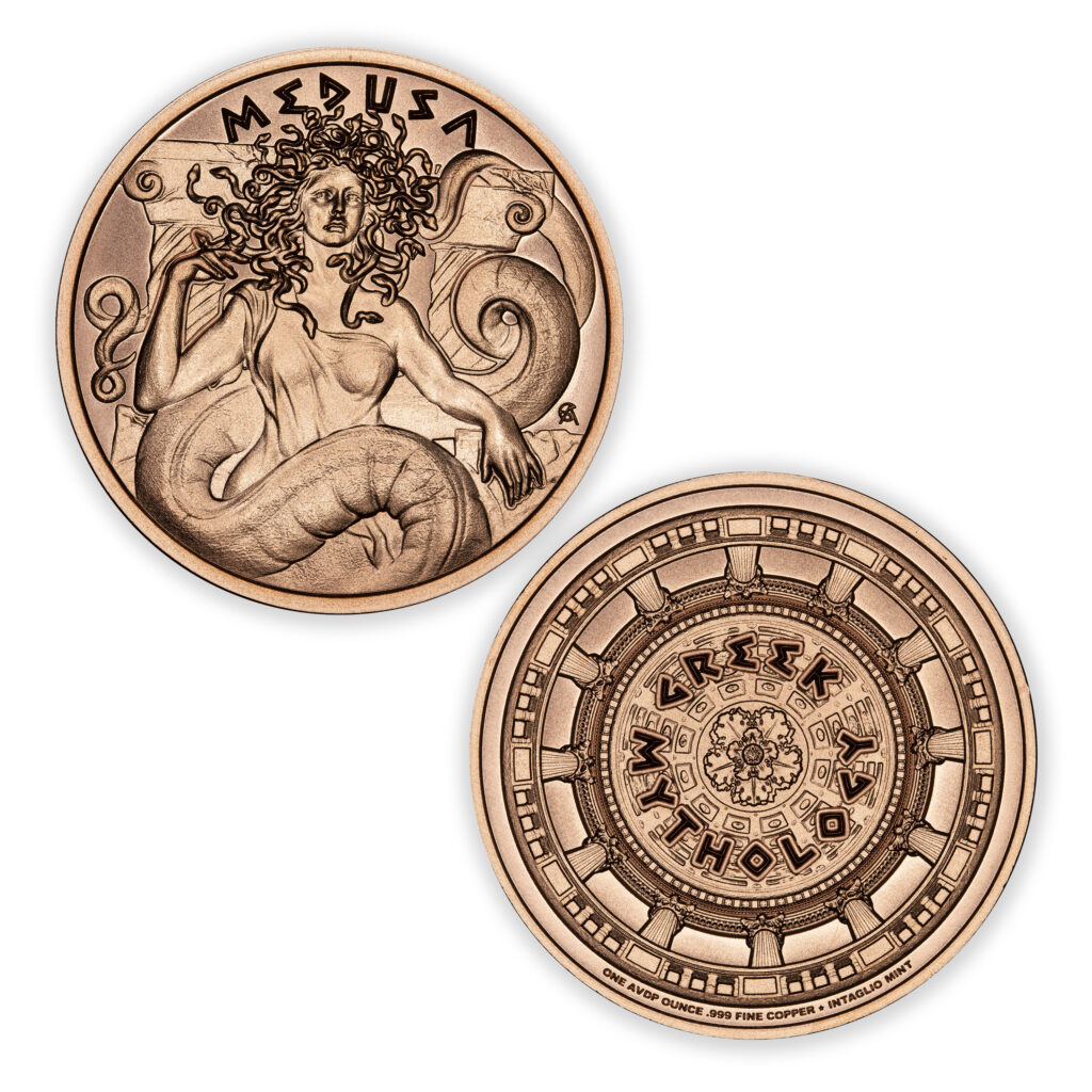 GREEK MYTHOLOGY SERIES - MEDUSA | Intaglio Copper