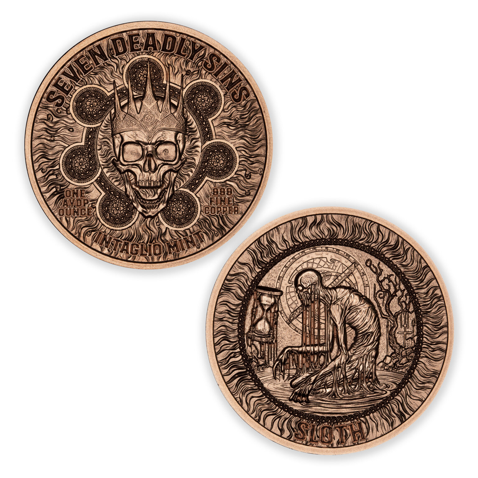 SEVEN DEADLY SINS - SLOTH | Intaglio Copper